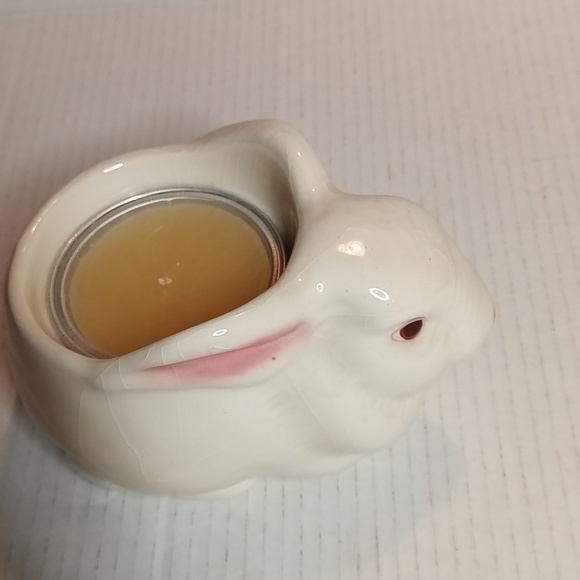 Avon | Accents | Ceramic Bunny Rabbit Candleholder Planter Avon Hand ...